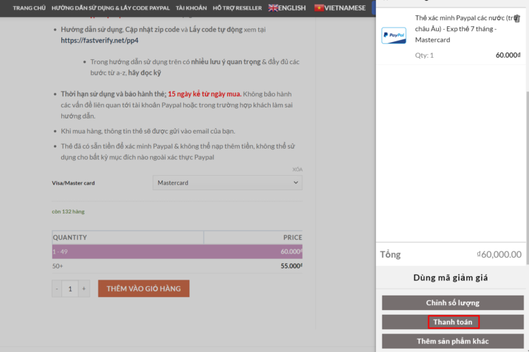 Hướng dẫn mua hàng – Fastverify