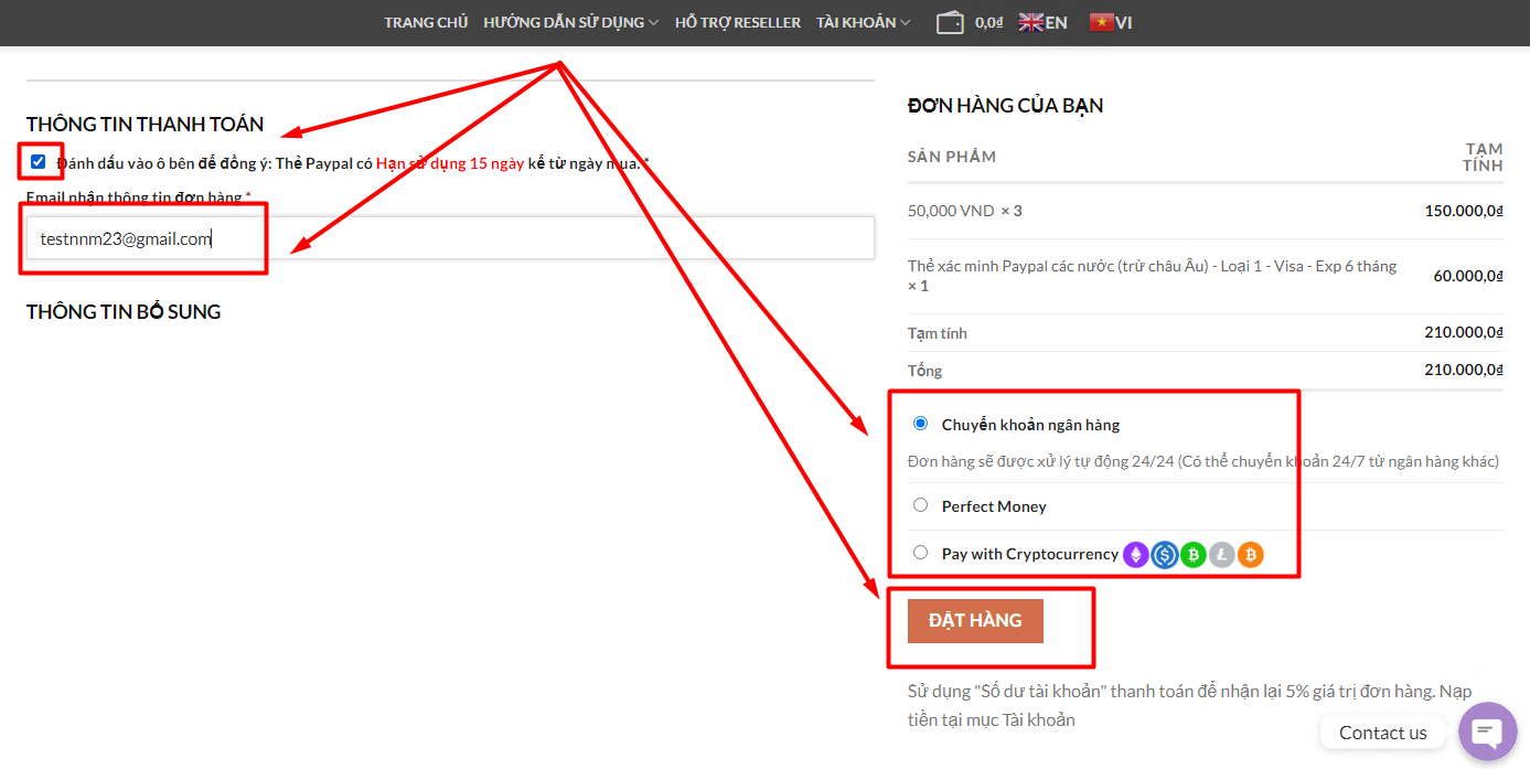 Hướng dẫn mua hàng tại Fastverify.net – Fastverify